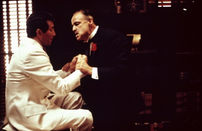 Fragment sceny z filmu „Ojciec Chrzestny”, w której Johnny Fontane ...